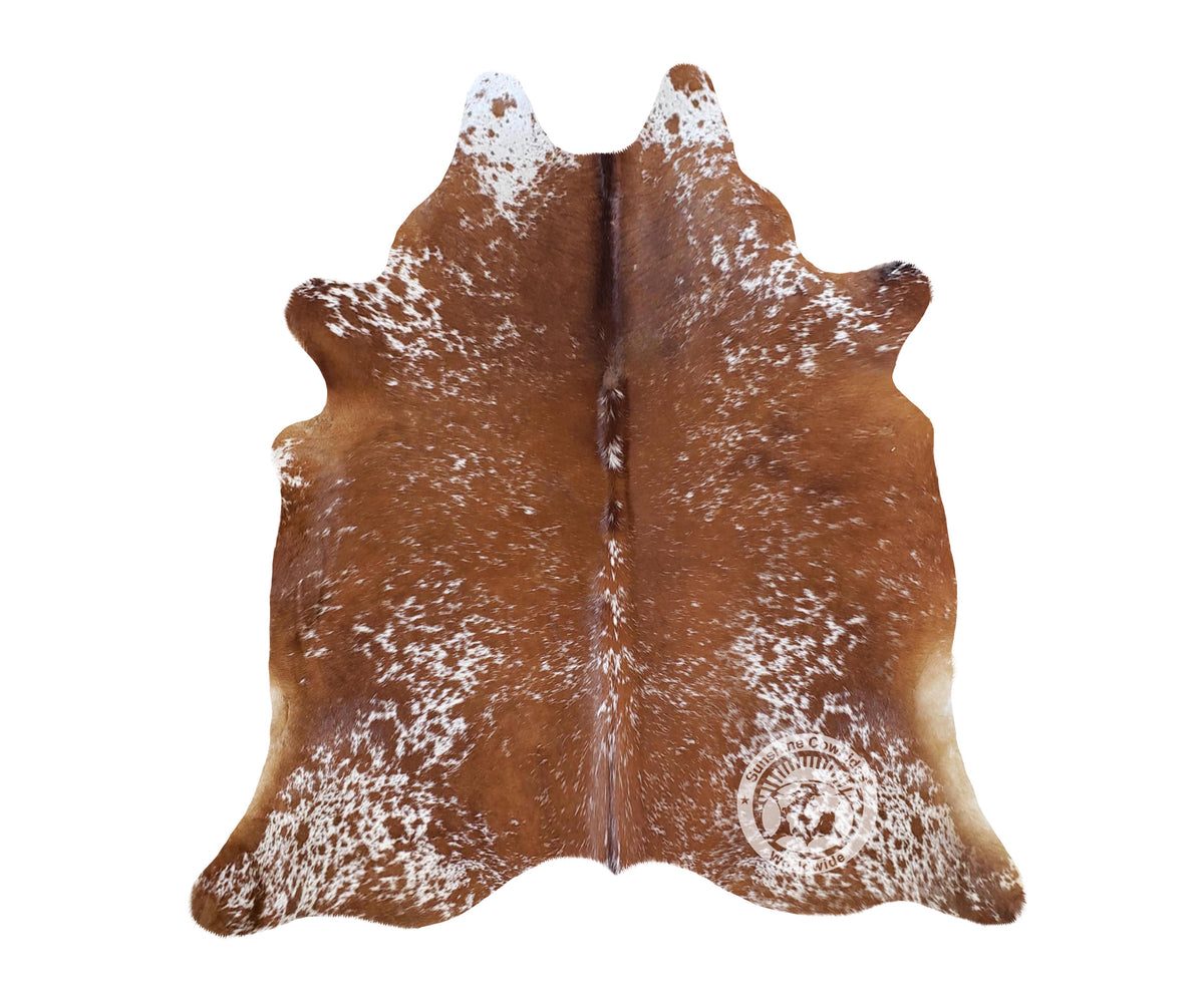 Salt and Pepper Brown and White Cowhides – Sunshine Cowhides